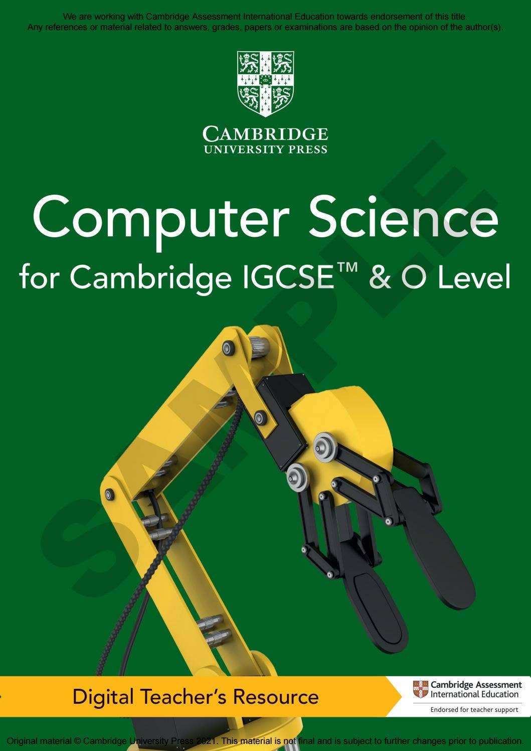 Cambridge IGCSE & O Level Computer Science Teacher's Resource Sample by ...