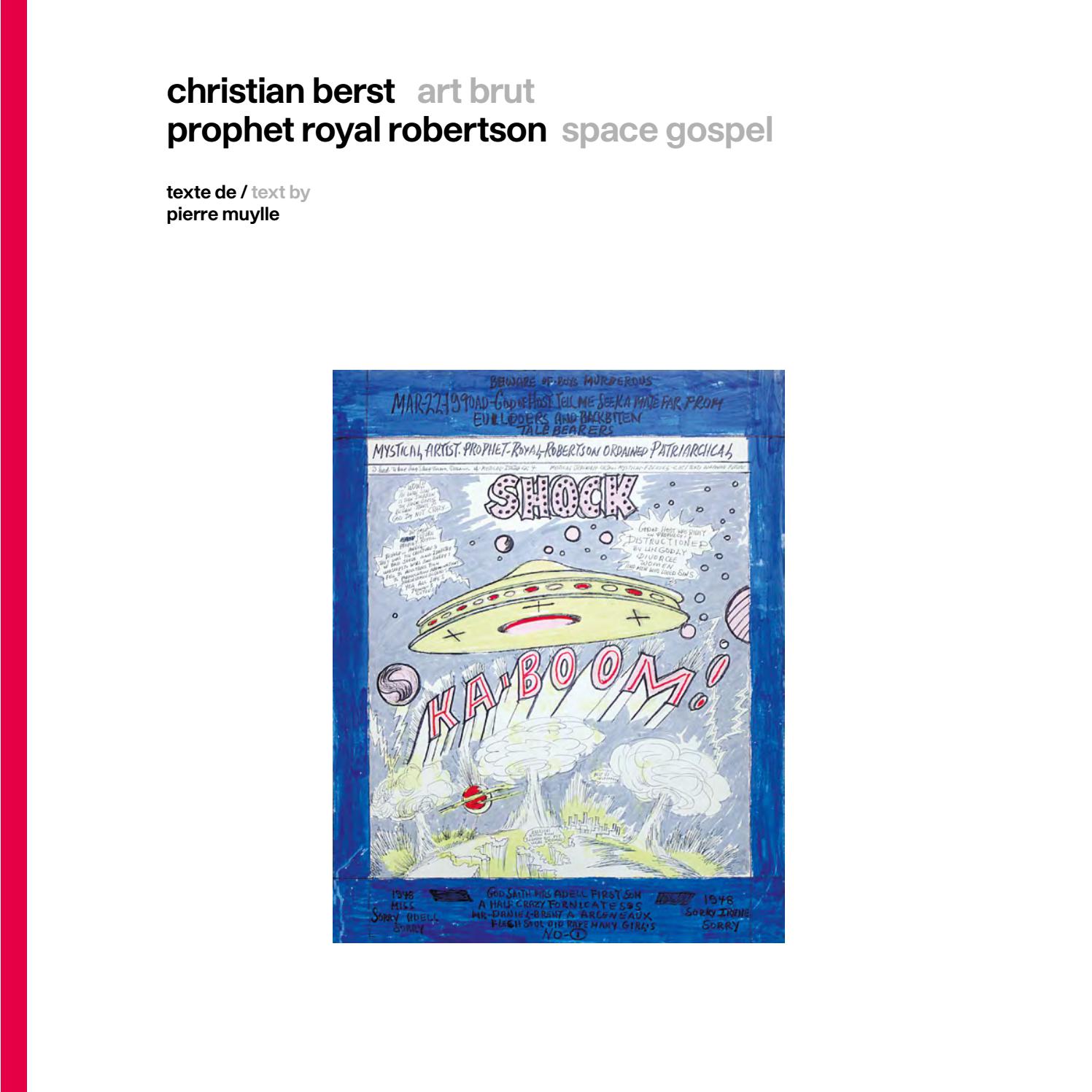 Prophet Royal robertson by Galerie Christian Berst - Issuu