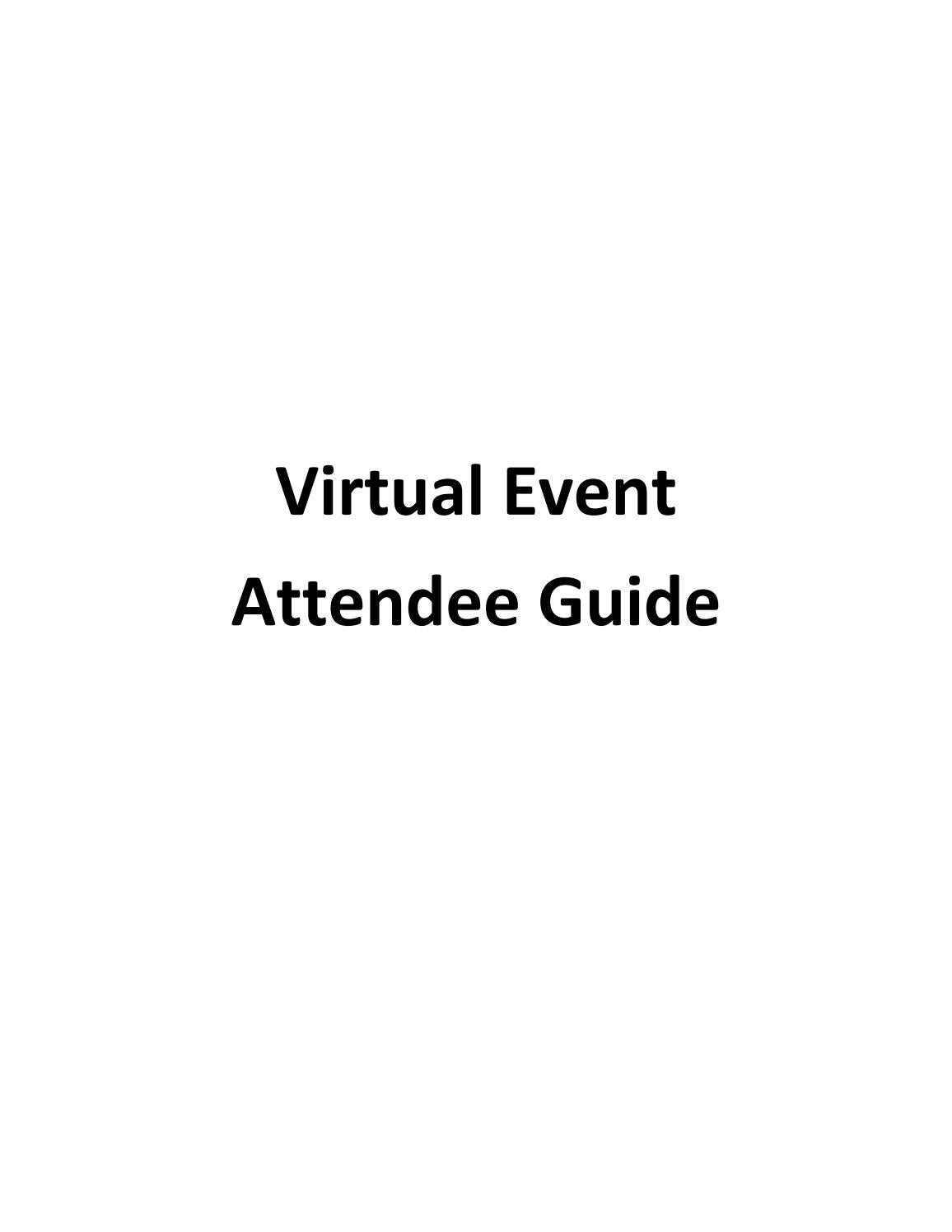 Virtual Event Site Guide by ssupsiri - Issuu