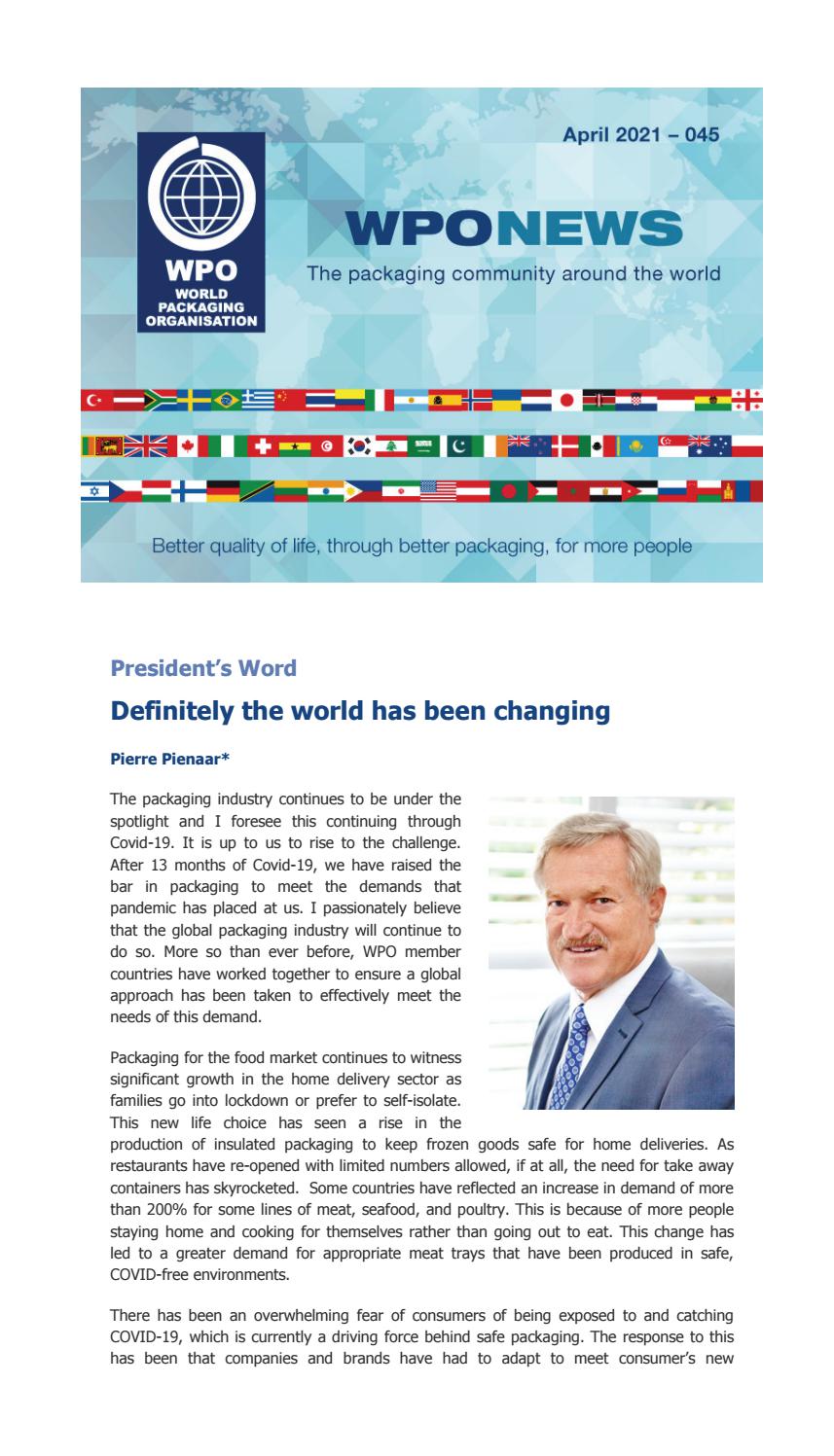 WPO News Issue 45 | April 2021 by Australian Institute of Packaging - Issuu
