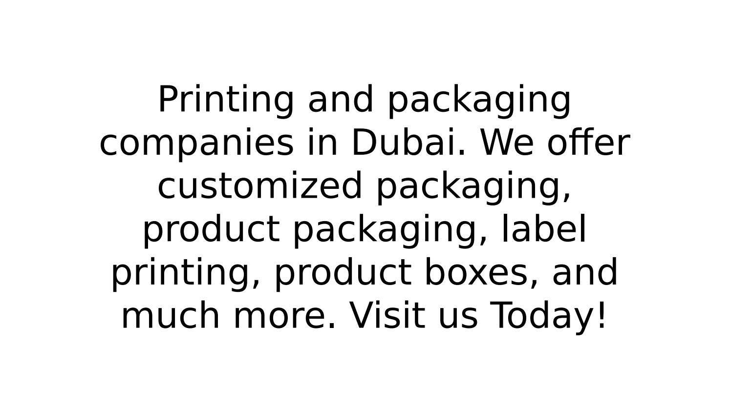 Printing Companies In Dubai, Printing Press / Print Shop In Dubai by ...