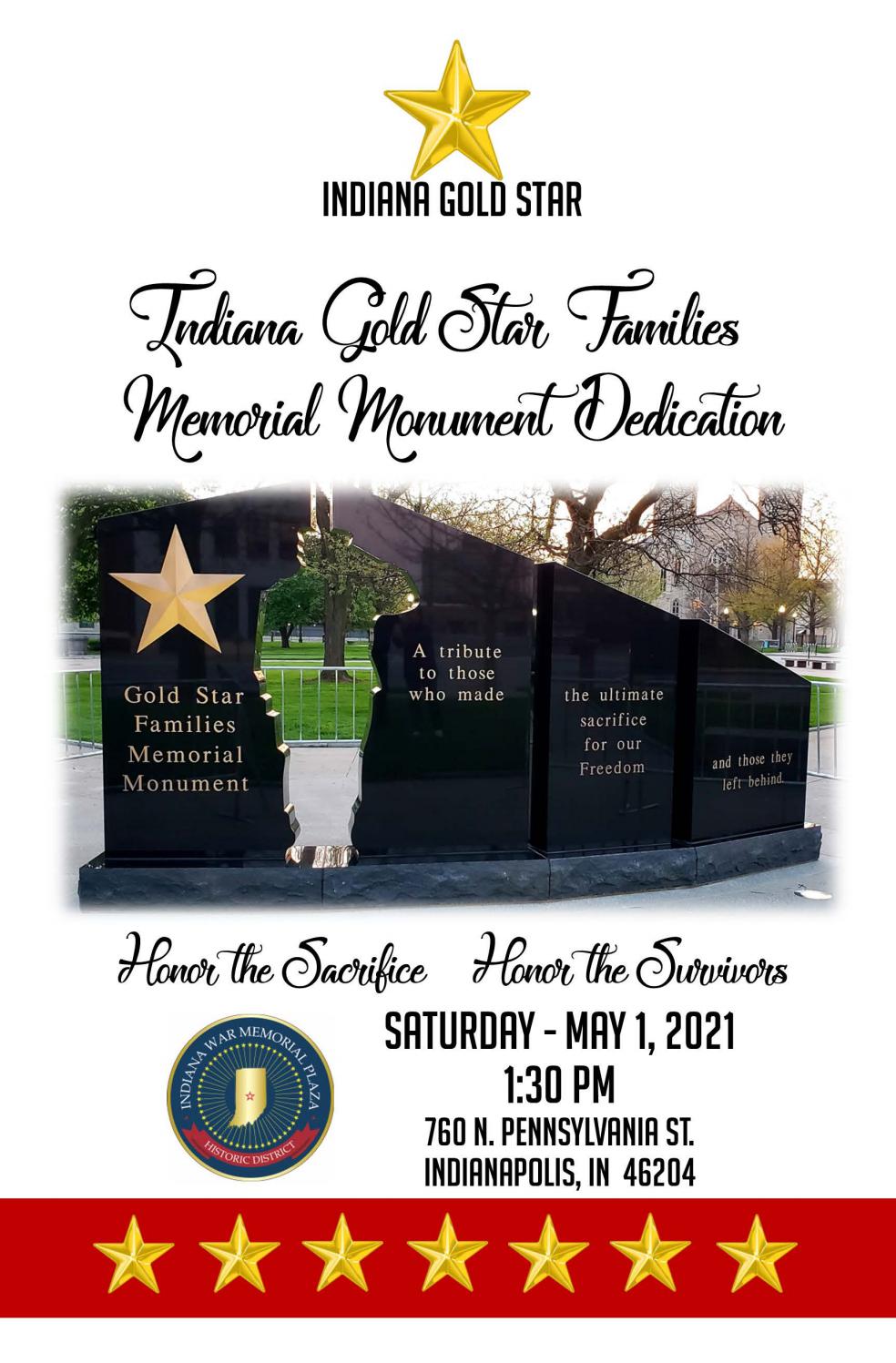 Indiana Gold Star Families Memorial Monument Dedication Program by ...