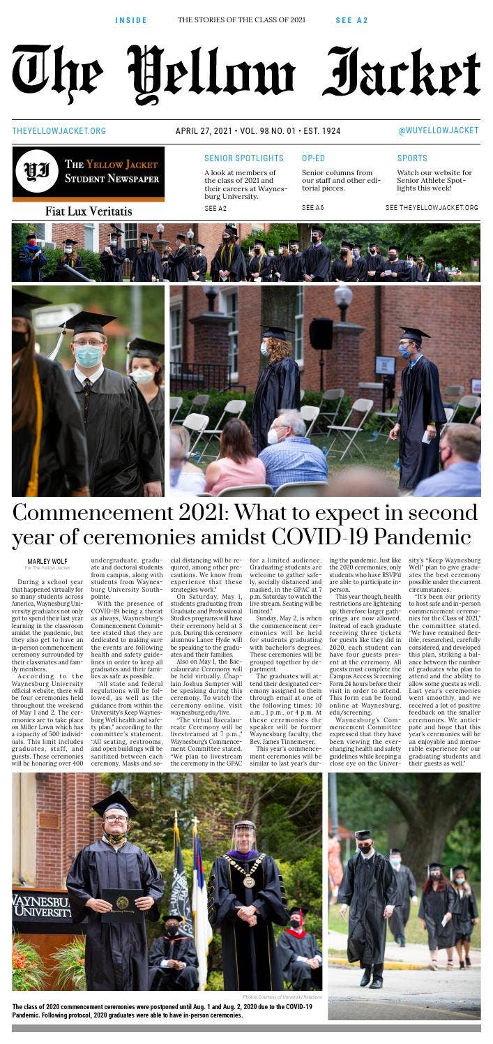 The Yellow Jacket | 2021 Commencement Issue by The Yellow Jacket - Issuu