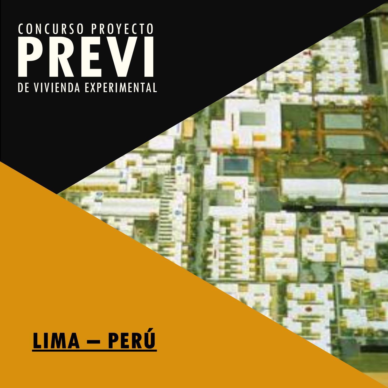 Concurso Proyecto de Vivienda Experimental - PREVI by Jonathan Ruiz - Issuu
