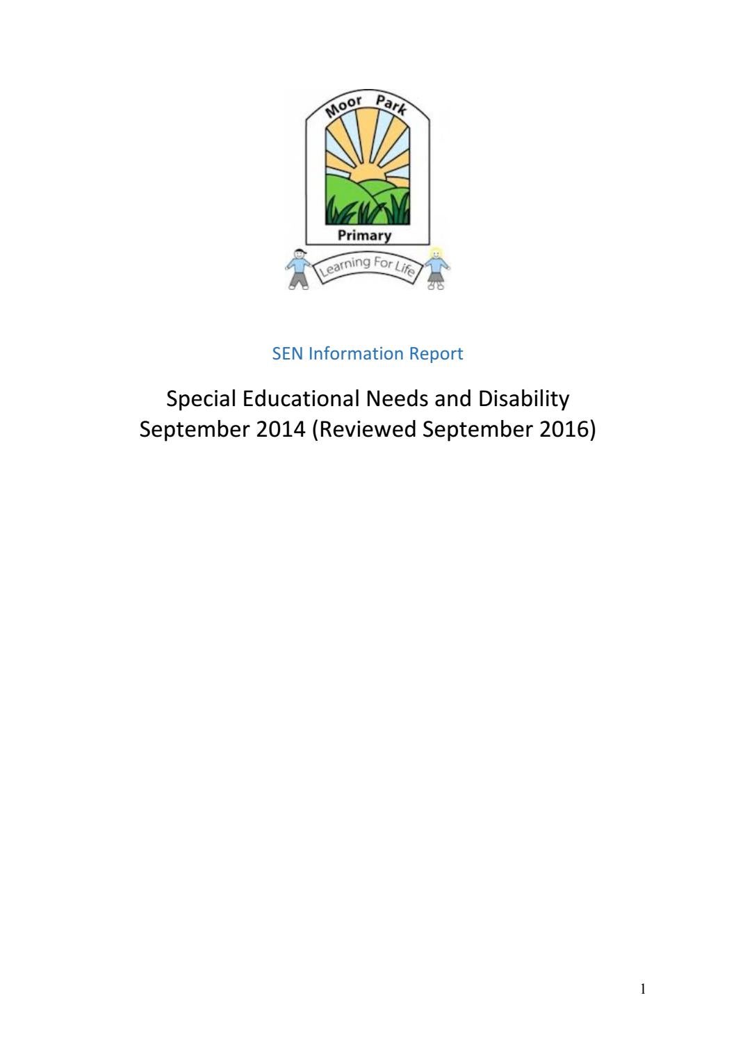 SEND Information Report by Schudio - Issuu