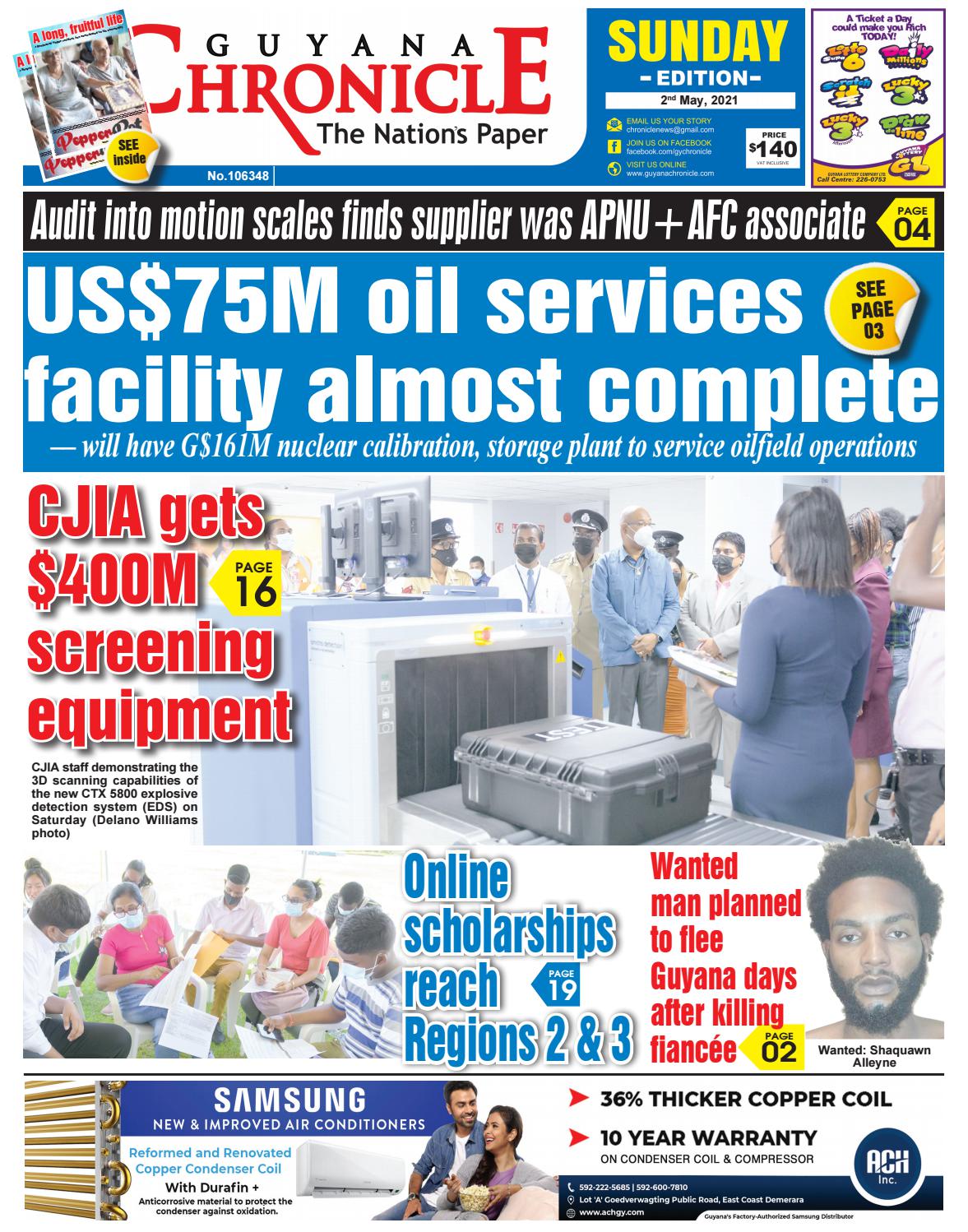 Guyana Chronicle News 05-02-2021 by Guyana Chronicle - Issuu