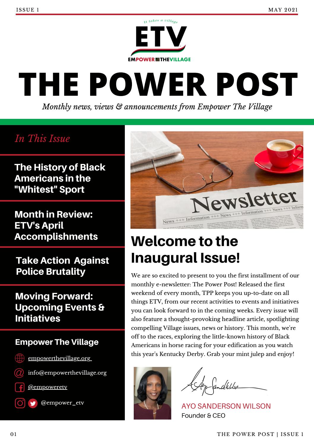 The Power Post: May 2021 (Issue 01) by empowerthevillage - Issuu