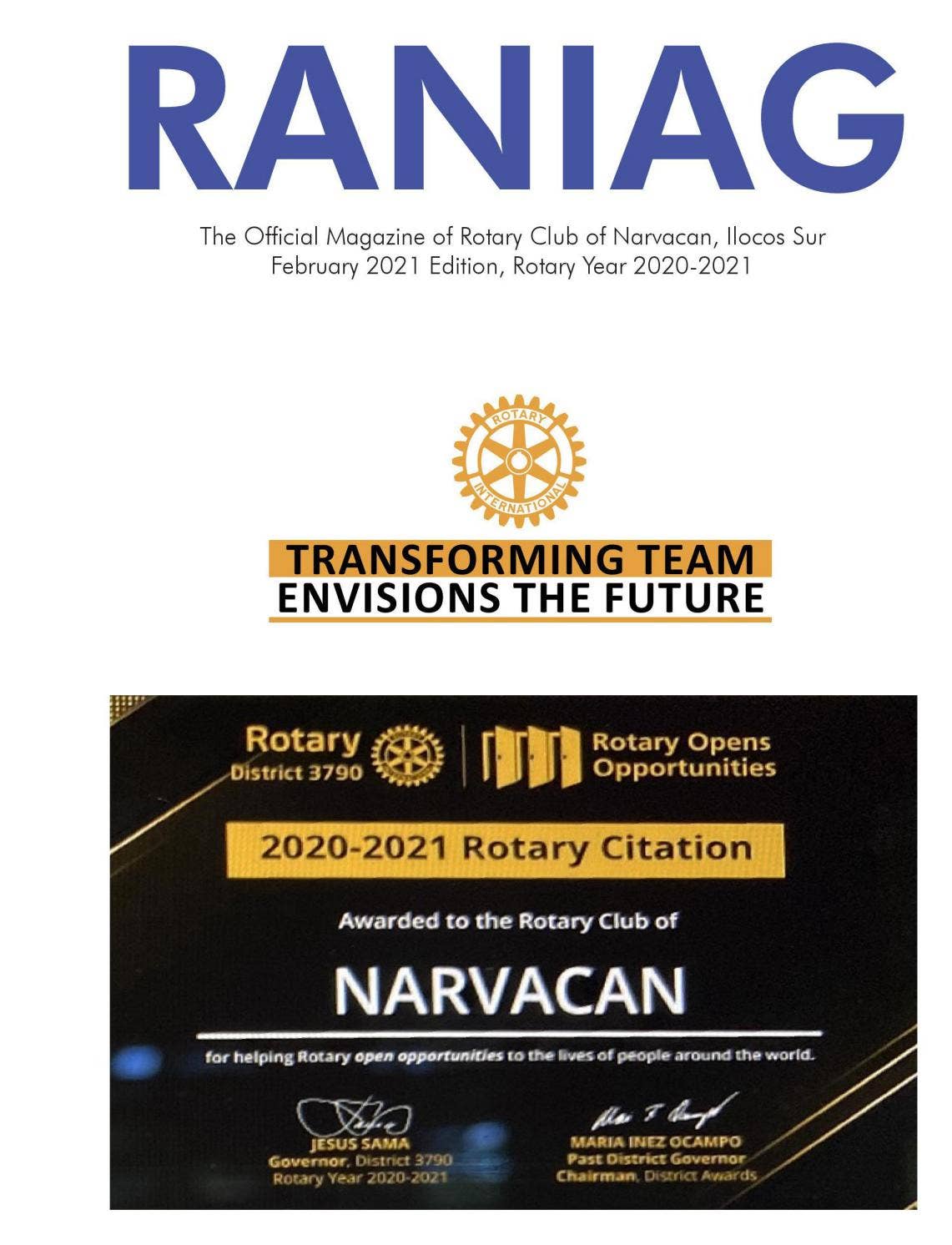 Raniag February 2021 RY 2020-2021 Issue by Rotary Club of Narvacan - Issuu