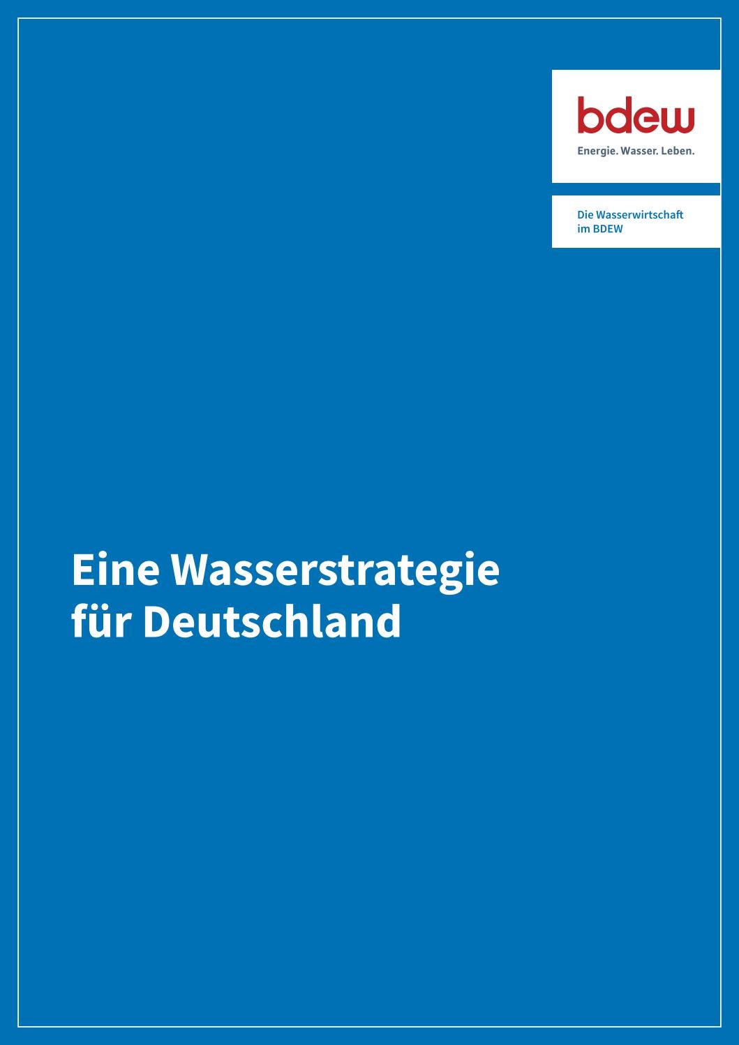 Eine Wasserstrategie für Deutschland by BDEW - Issuu