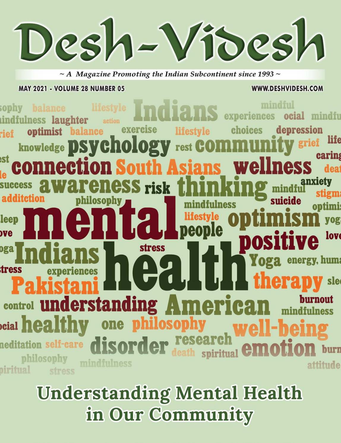 Desh Videsh Magazine Understanding Mental health in our community May ...