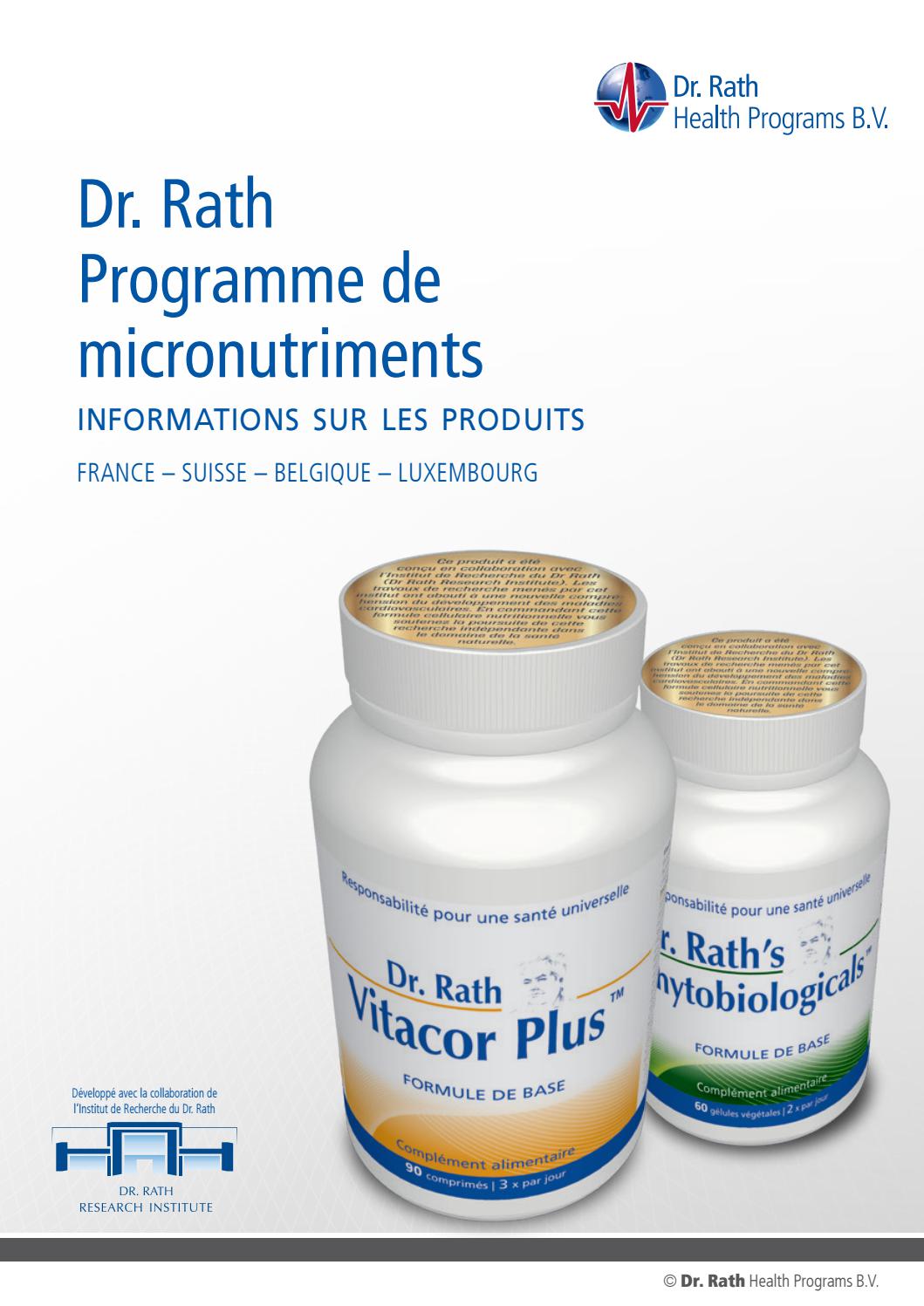Dr. Rath Programme de micronutriments – Informations sur les produits ...