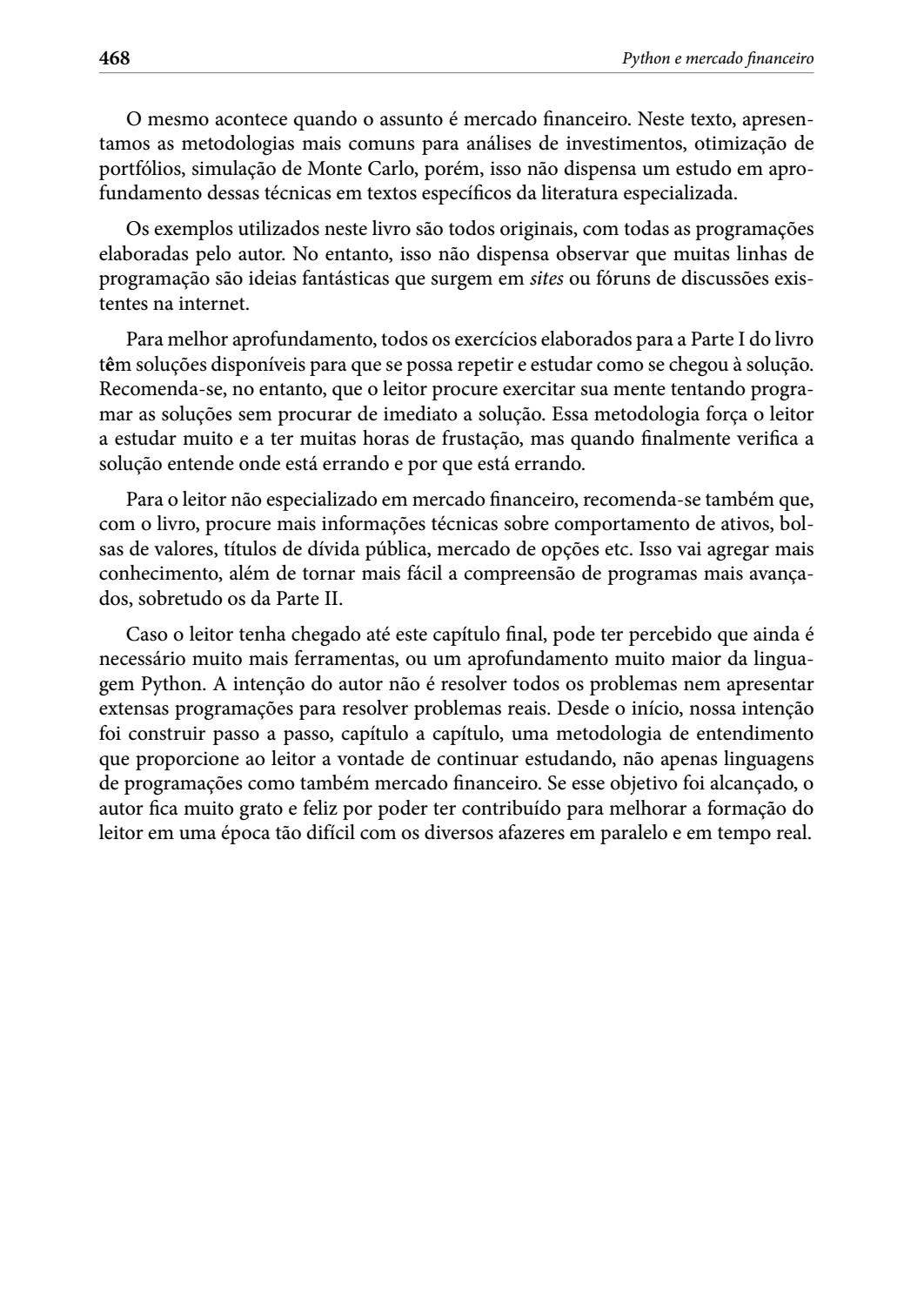 Python e Mercado Financeiro by Editora Blucher - Issuu