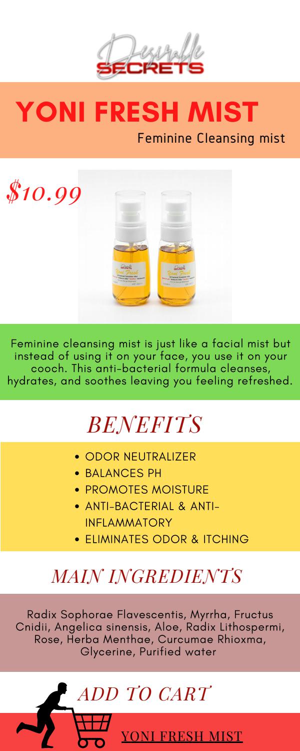 Yoni Fresh Mist by desirablesecrets - Issuu