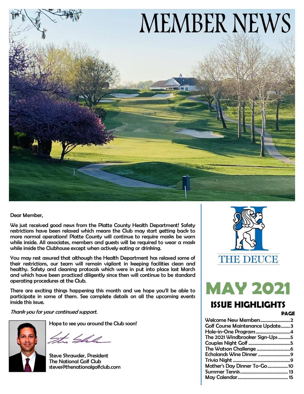May 2021 at The Deuce Golf Club by Loch Lloyd Country Club - Issuu