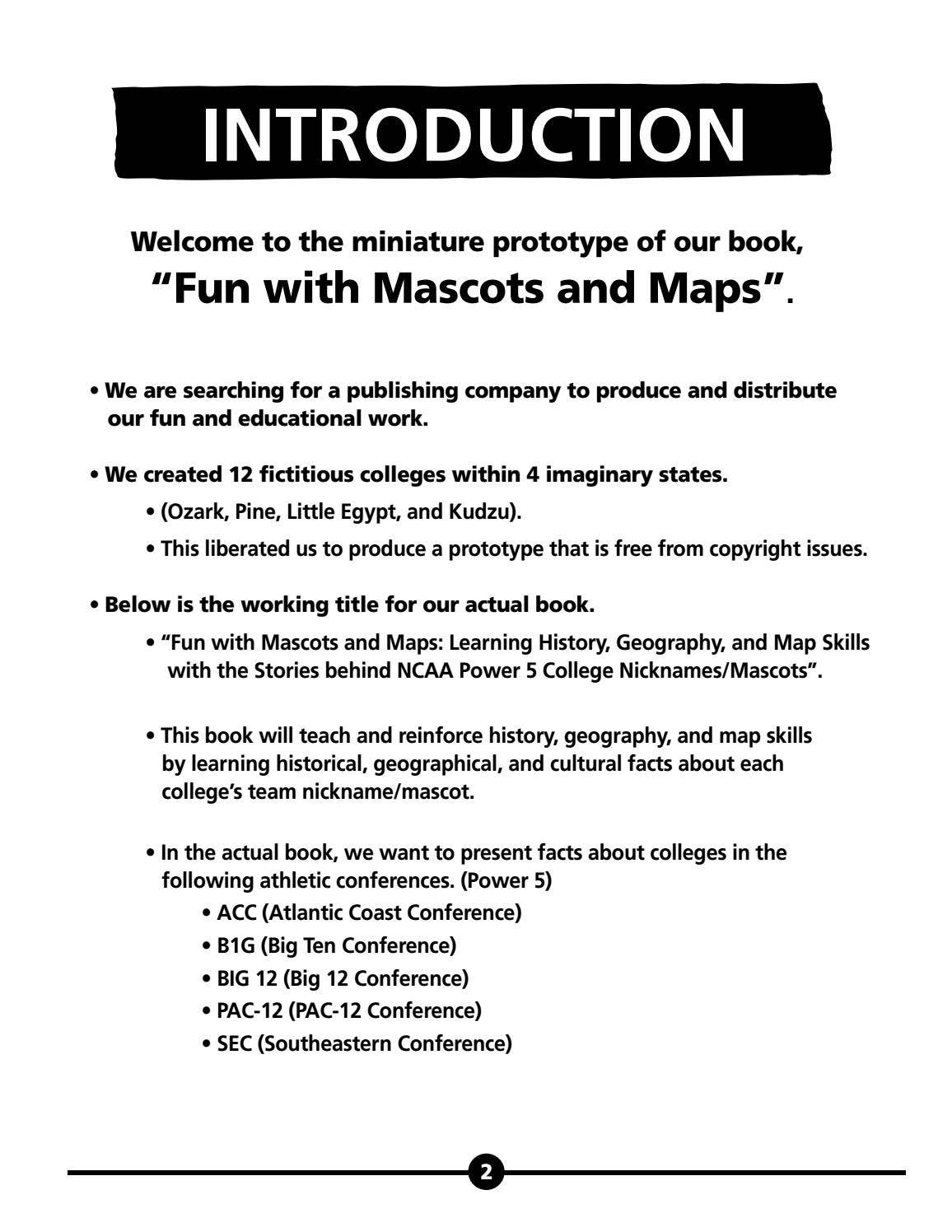 Fun with Mascots and Maps by Ryan Gray - Issuu