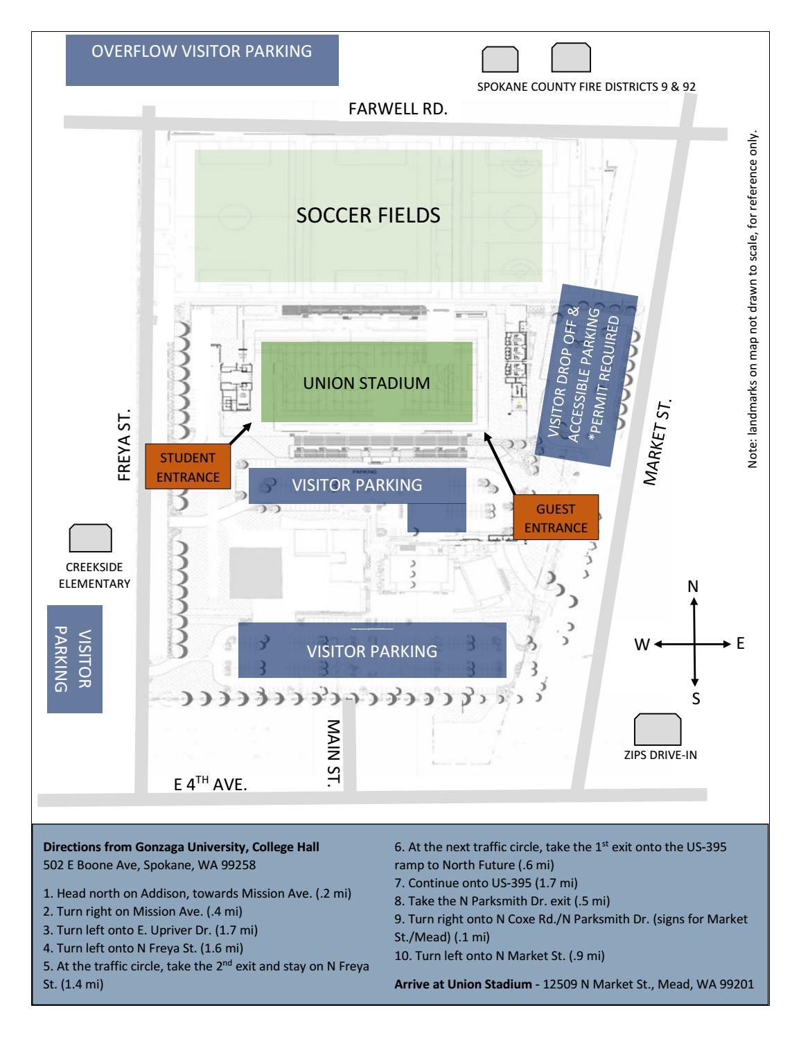 Commencement 2021 Venue Map and Directions by Gonzaga University - Issuu