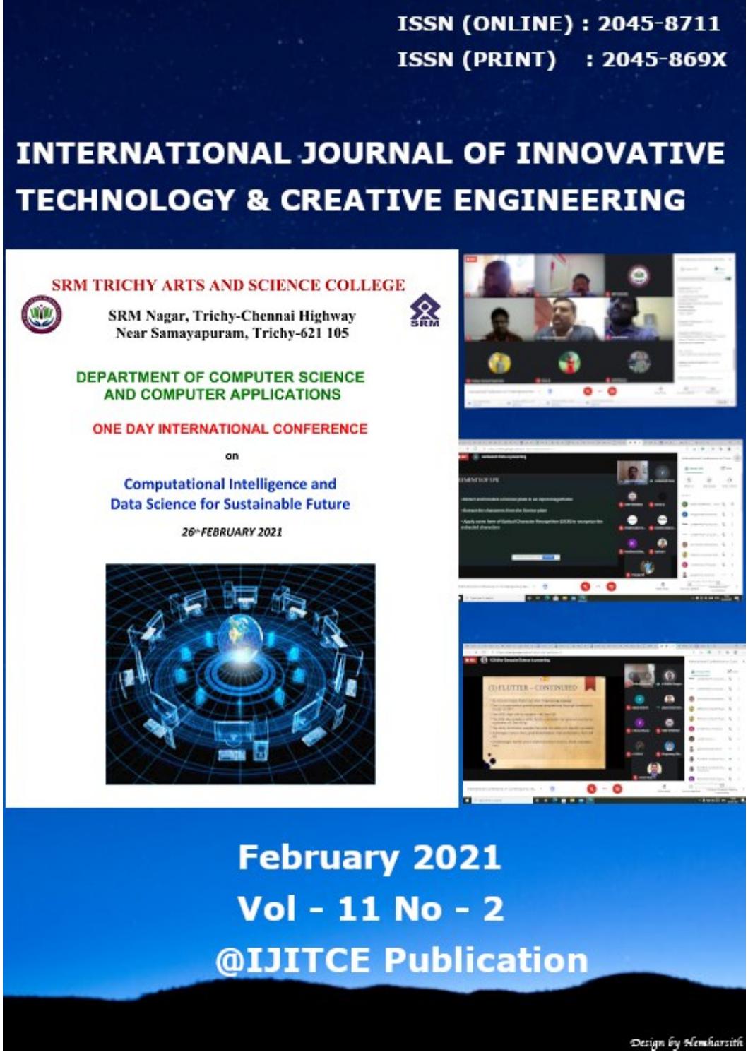 Feb 2021 International Journal of Innovative Technology and Creative ...