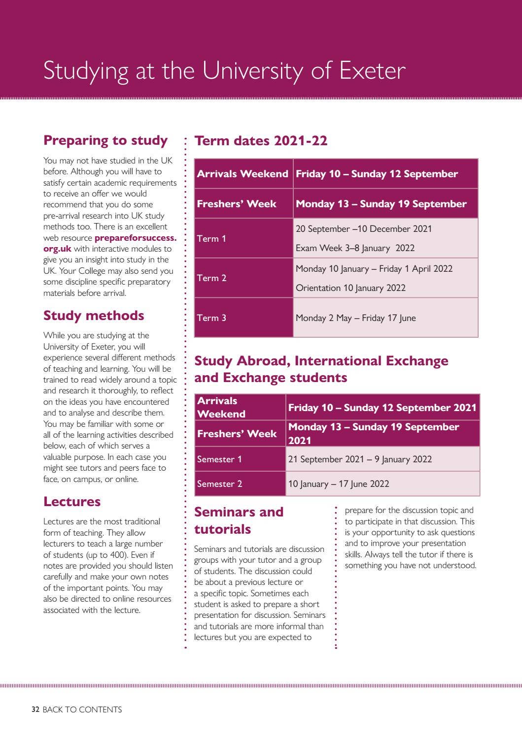 ISSO International Students Guide 2021/22 by University of Exeter - Issuu