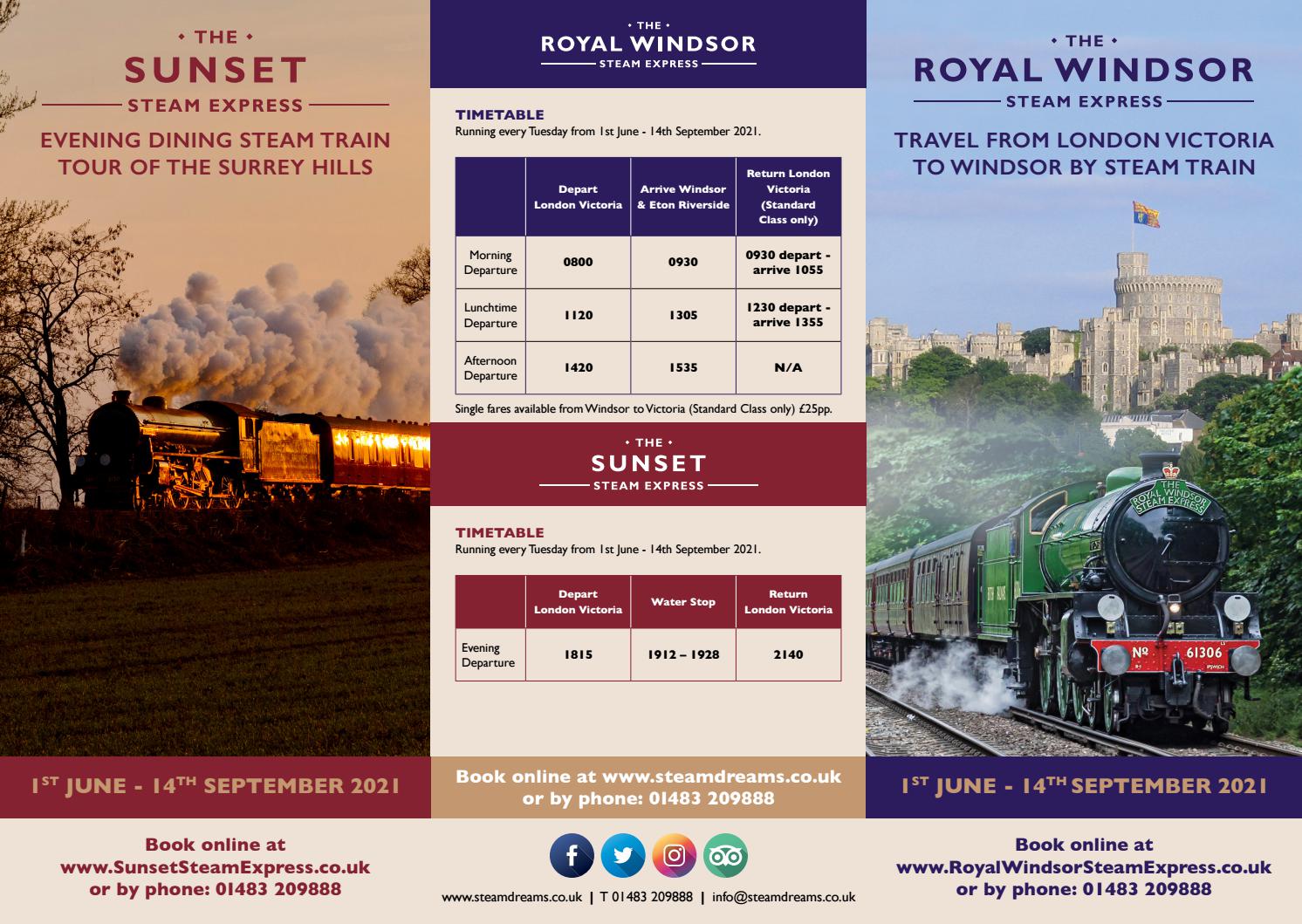 The Royal Windsor Steam Express, and The Sunset Steam Express, by the ...