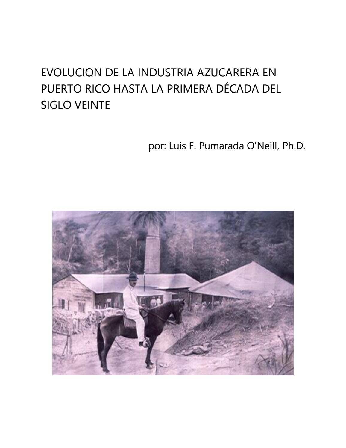Evolución azucarera en Puerto Rico hasta la primera década del siglo ...