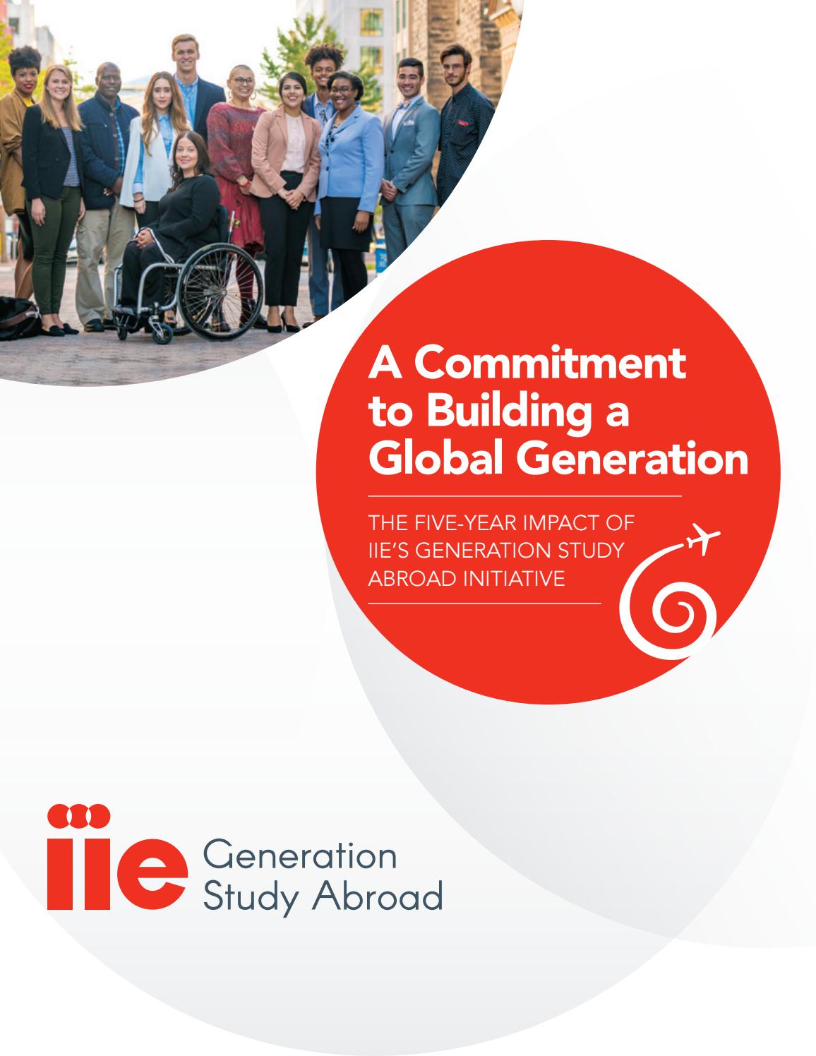 Institute of International Education Generation Study Abroad Impact ...