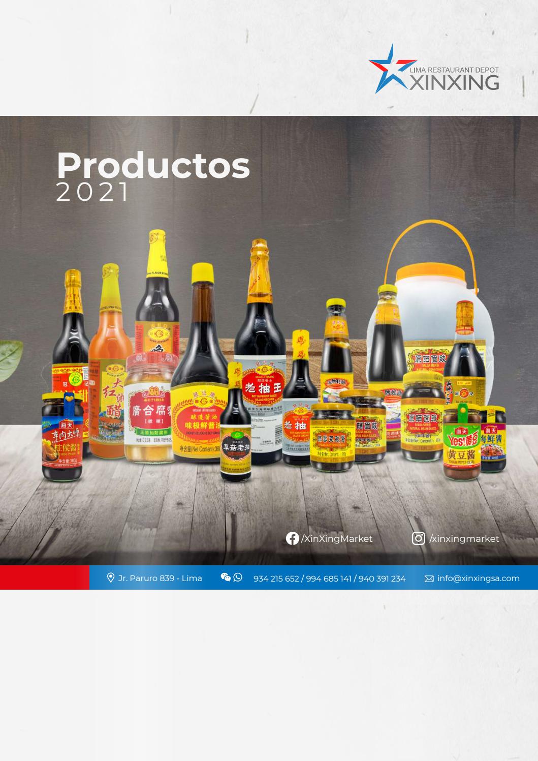 Productos 2021 - Xinxin Lima Restaurant Depot by Xinxinglrd - Issuu