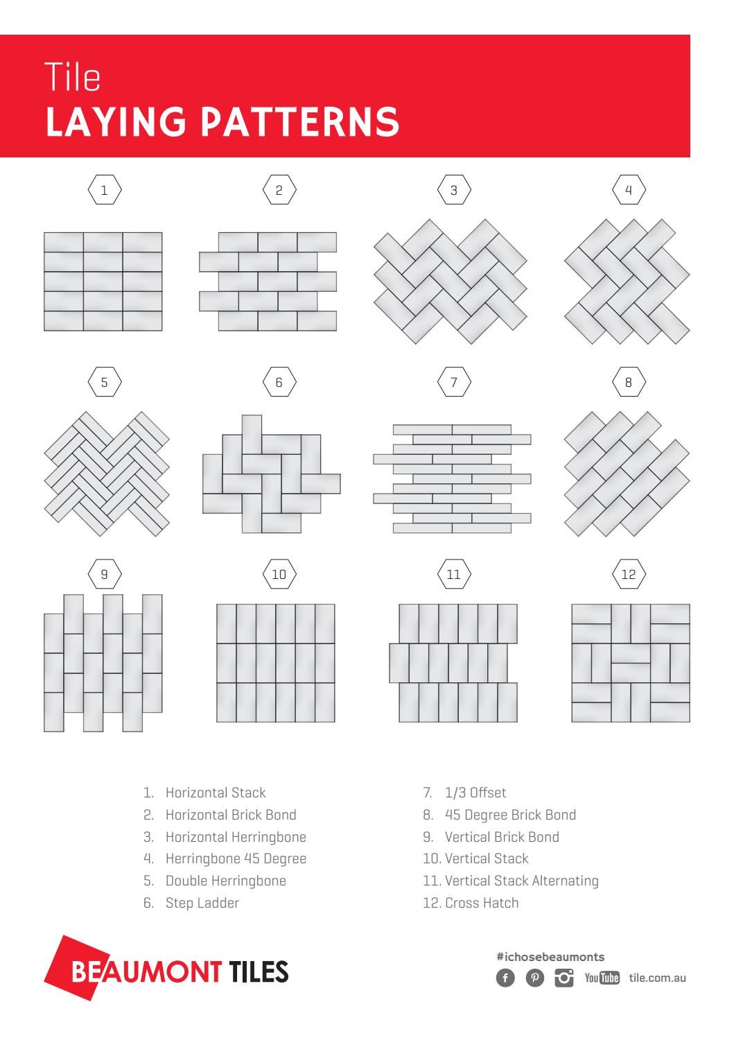 Tile Laying Patterns By Beaumont Tiles Issuu