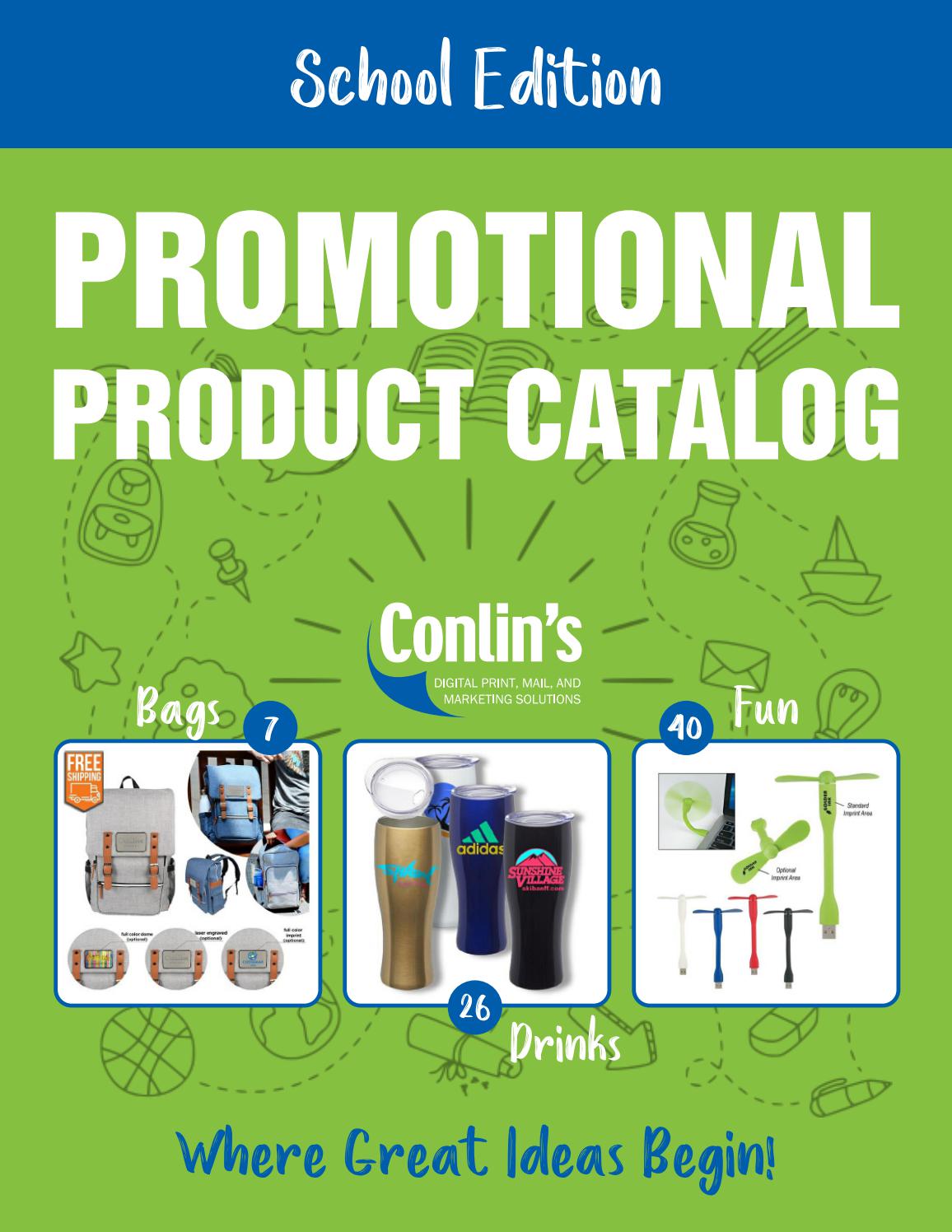 Promotional Product Catalog - School Edition by Conlins Print - Issuu