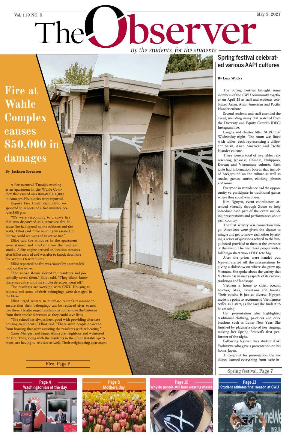 The Observer- Spring 2021, Issue 5 by CWU Observer - Issuu