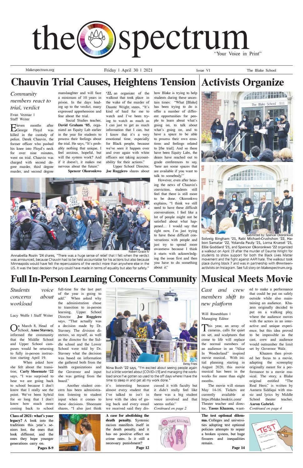 The Spectrum Newspaper April 2021 by Spectrum Newspaper - Issuu