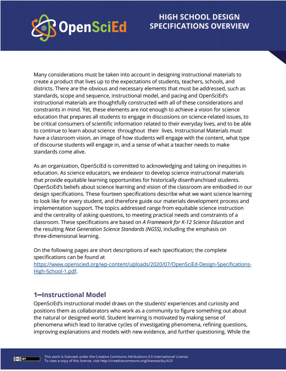 High School Design Specifications Overview by openscied - Issuu