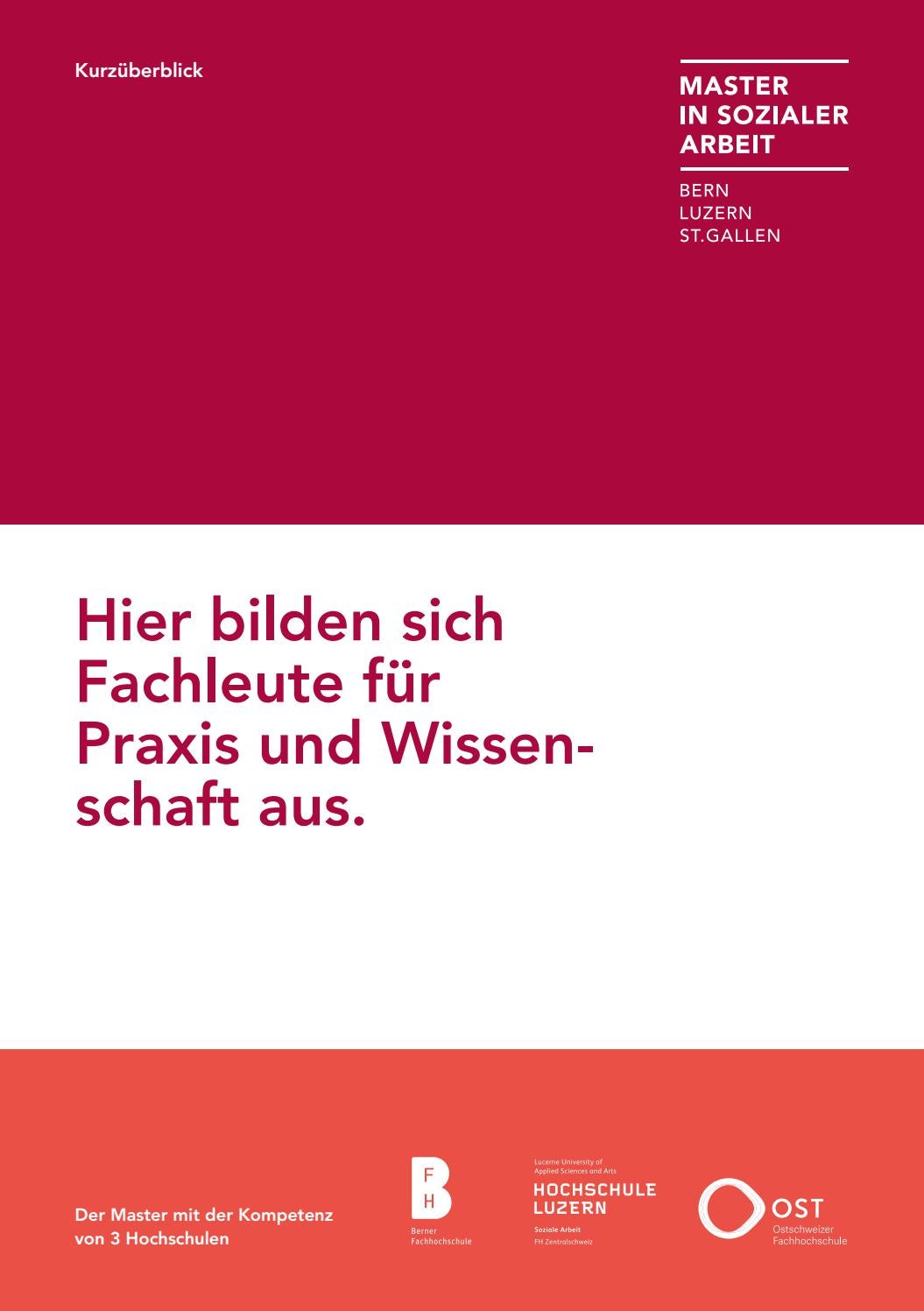 Master in Sozialer Arbeit – Das Wichtigste in Kürze by Hochschule ...