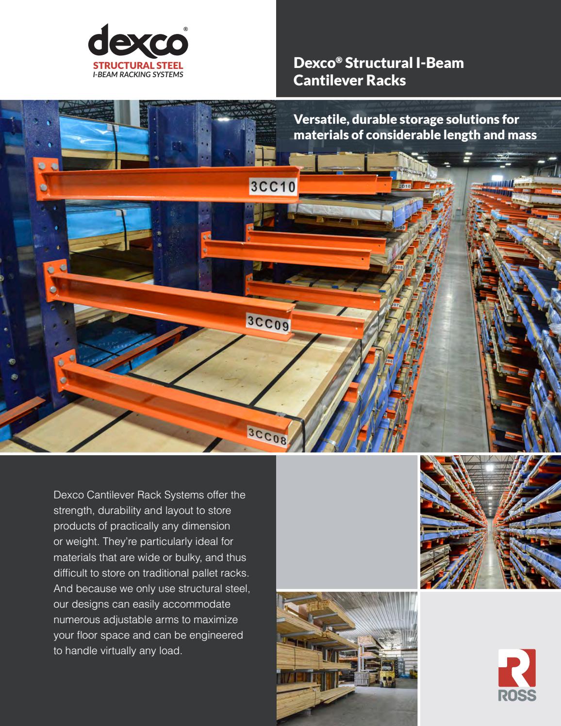 Dexco® Structural I-Beam Cantilever Racks Brochure by Ross Technology ...