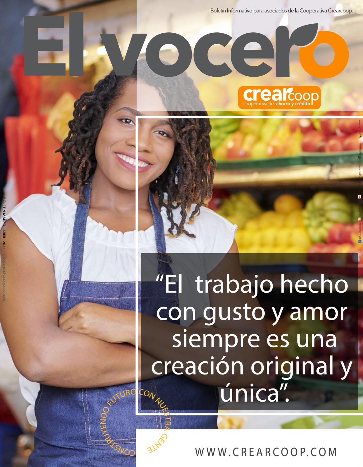 VOCERO ABRIL - MARZO 2021 by crearcoop - Issuu