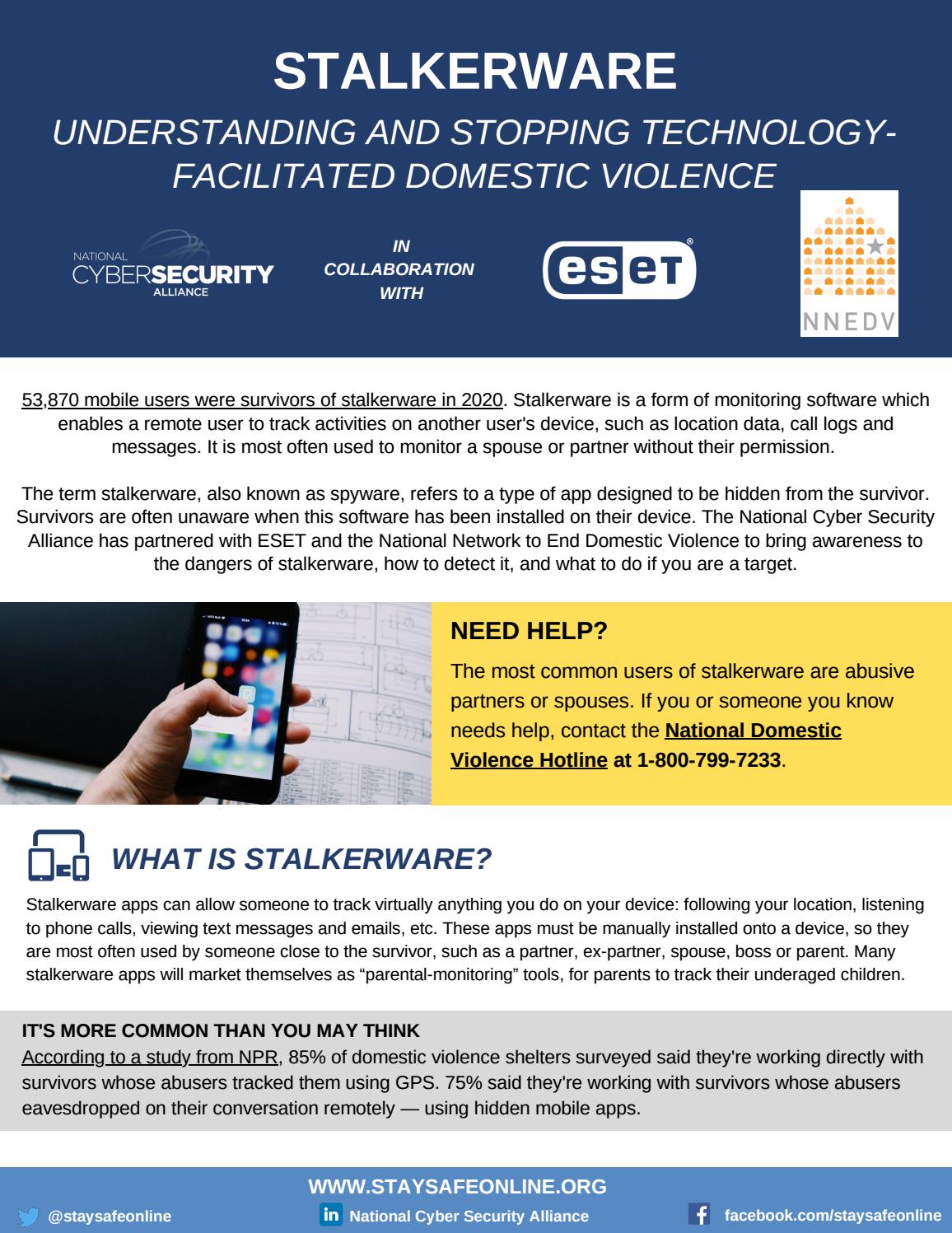 Stalkware Tip Sheet by Cyber Florida: The Florida Center for ...