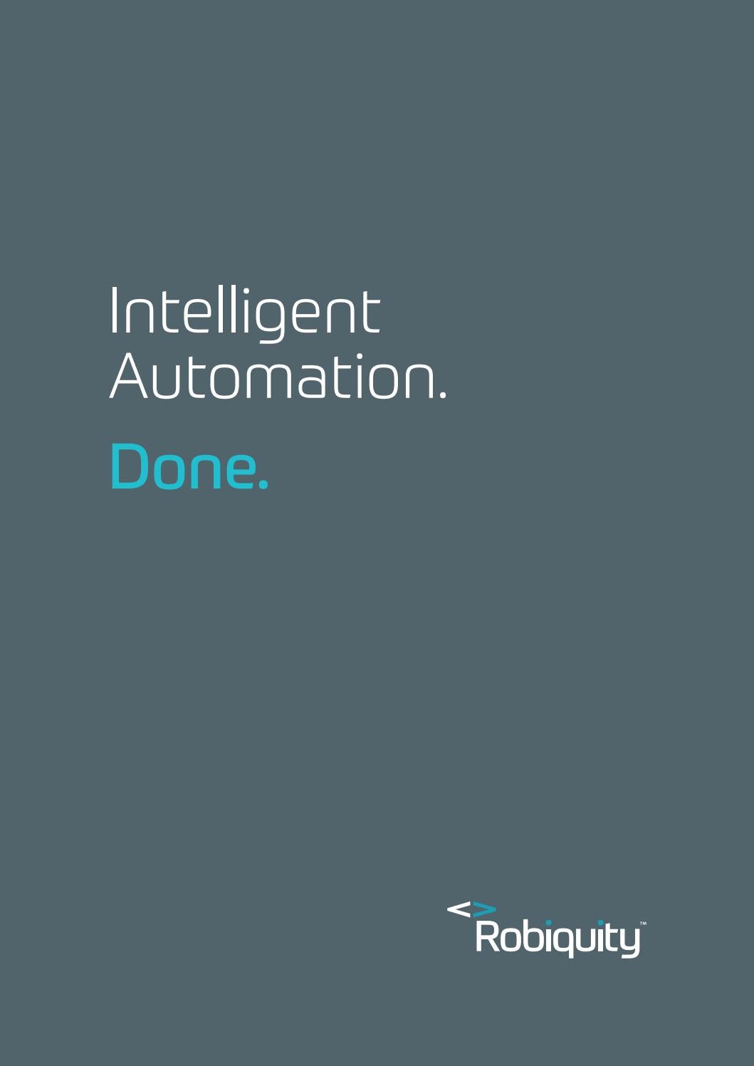 Robiquity Corporate Brochure by Chapter One Design - Issuu