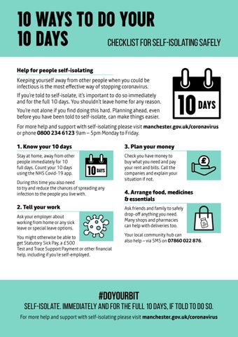 Checklist for self-isolating safely by Schudio - Issuu