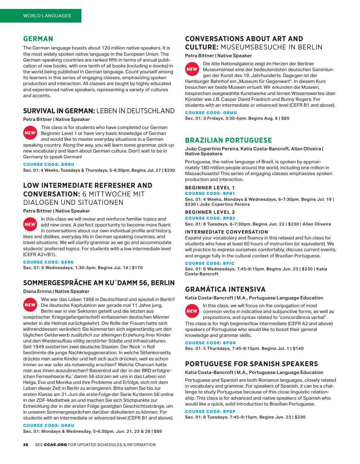 CCAE Summer 2021 Catalog by Cambridge Center for Adult Education - Issuu