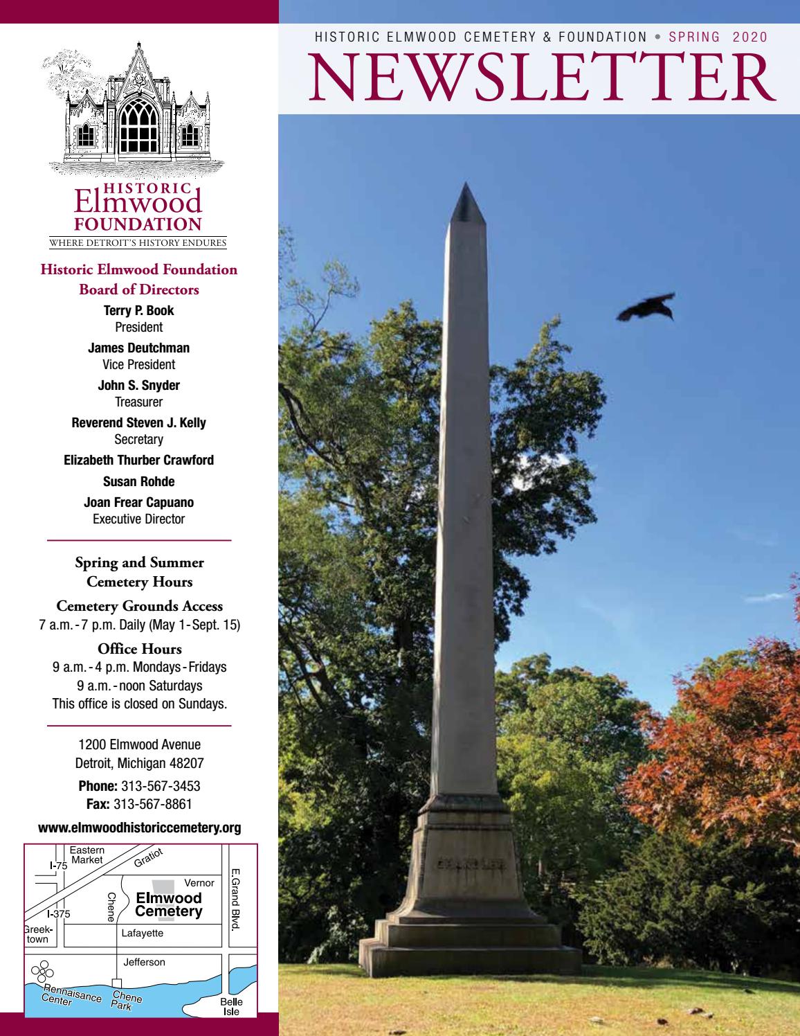 Historic Elmwood Cemetery & Foundation Newsletter • Spring 2020 by ...