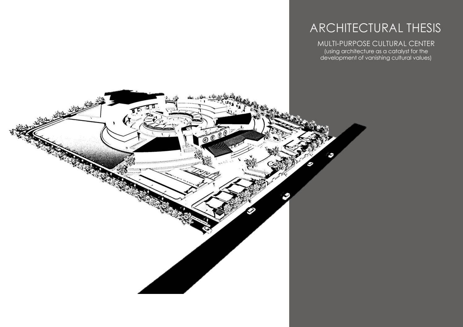 Architectural thesis on multipurpose cultural center by Prajwal Soni ...