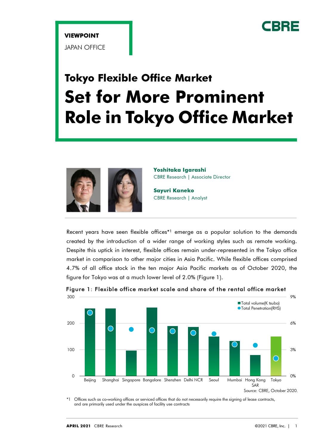 【CBRE】Japan ViewPoint - Tokyo Flexible Office Market by CBRE-JAPAN-MARCOMMS-ARCHV - Issuu