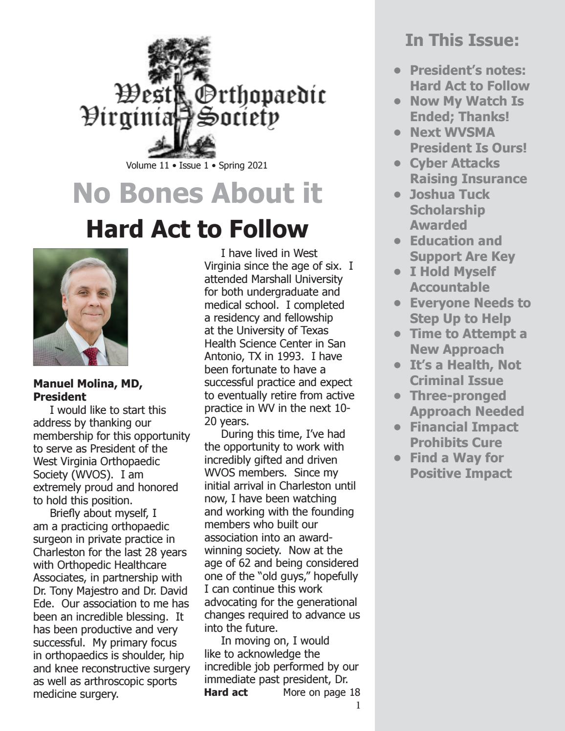 2021 Spring issue WVOS "No Bones About It" by Diane Slaughter - Issuu