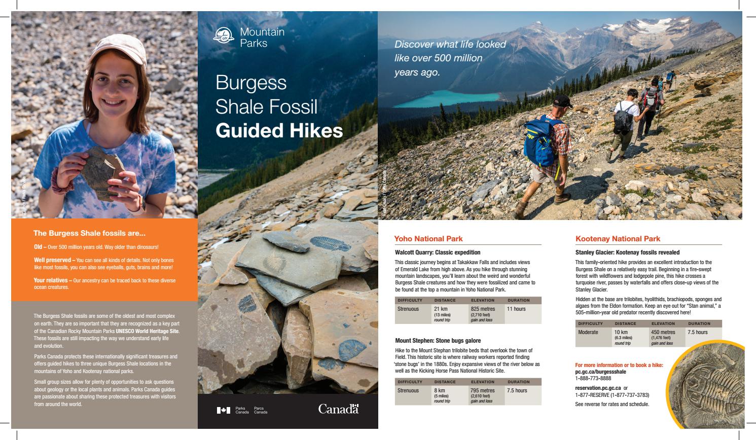 Burgess Shale Fossil Guided Hikes - English by Kootenay Rockies Tourism ...