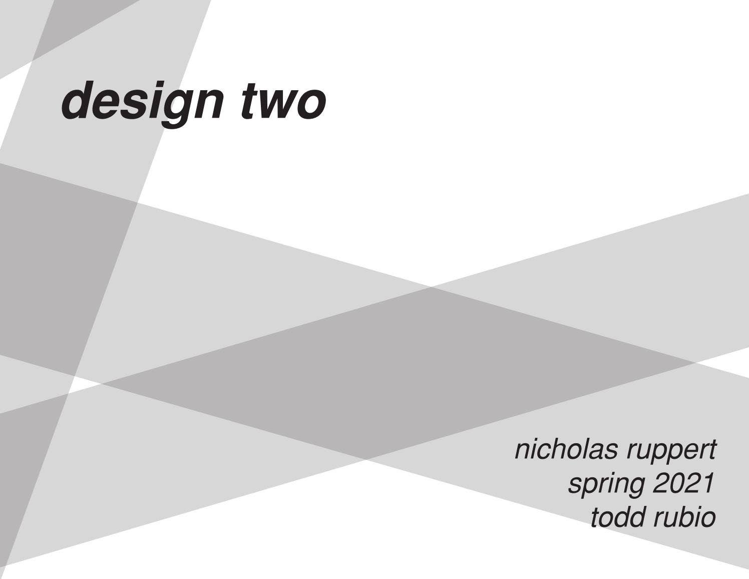 Nicholas Ruppert Spring 2021 Architectural Design Process Book by ...