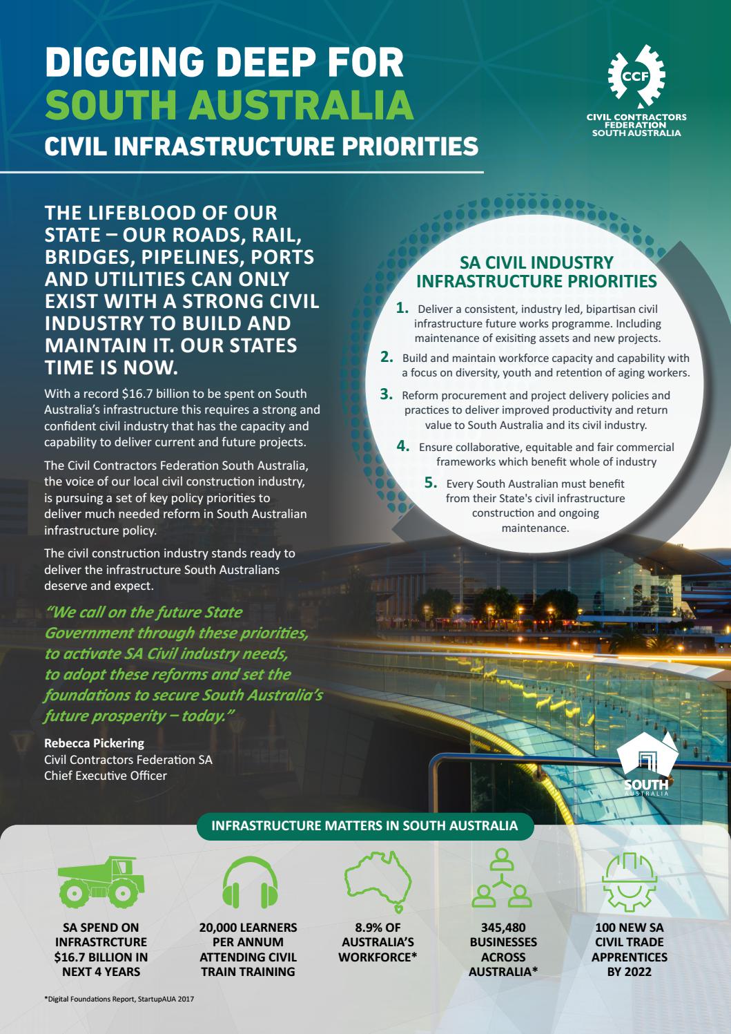 CCF SA 2021 Digging deep priorities Brochure by Civil Contractors ...