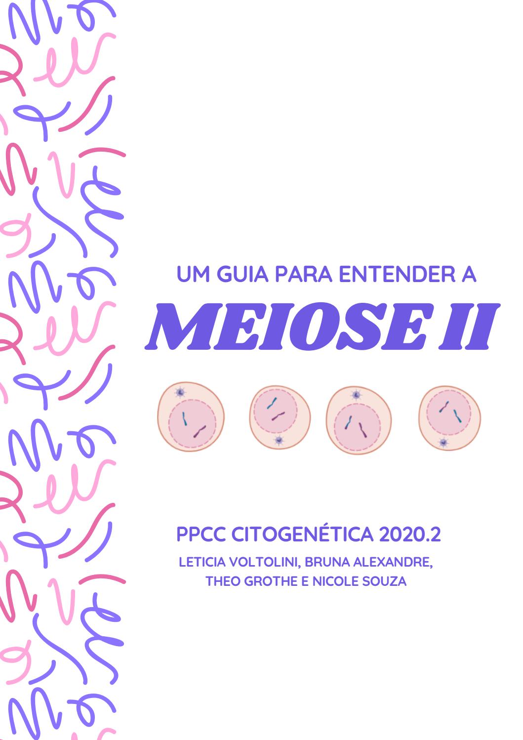 Um guia para entender a meiose II by Leticia Voltolini - Issuu