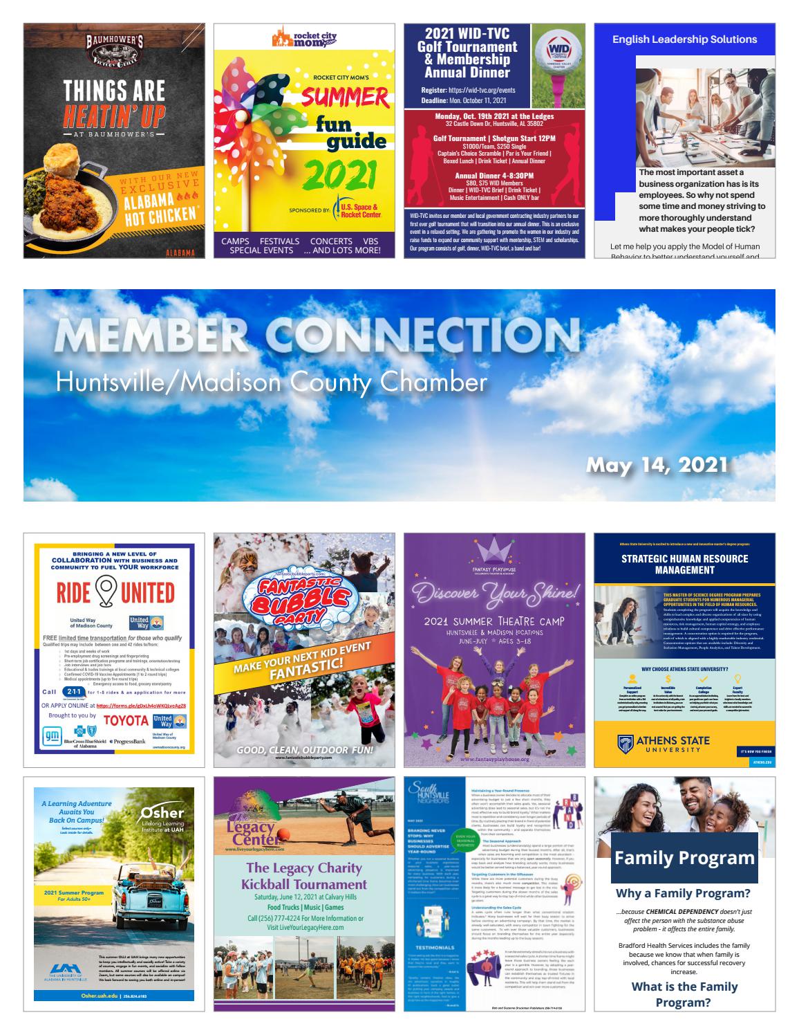 Member Connection, May 14, 2021 by Huntsville/Madison County Chamber ...