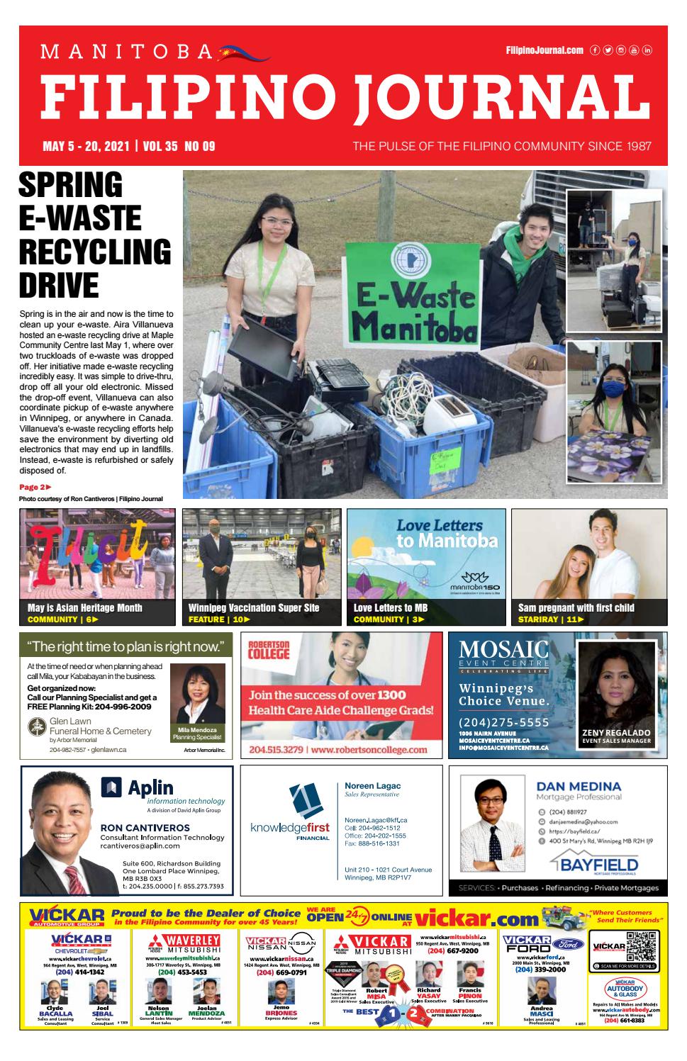 Filipino Journal Manitoba Edition May 05 - 20, 2021 by Filipino Journal ...