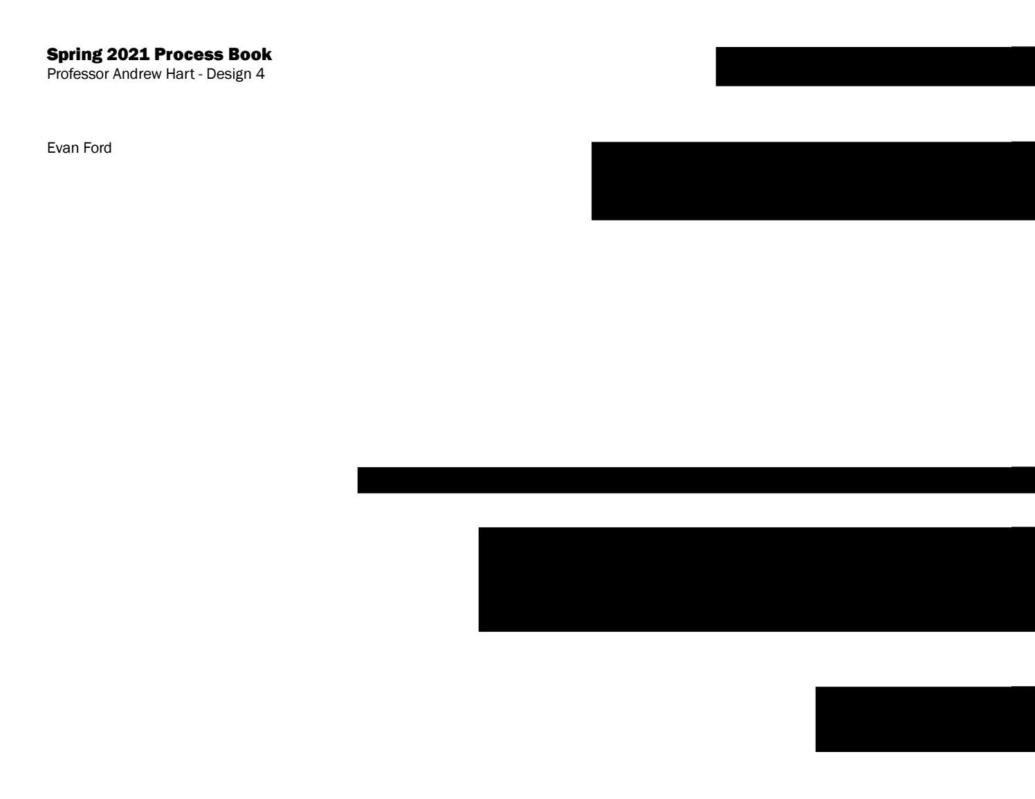 Spring 2021 Process Book by Evan Ford - Issuu