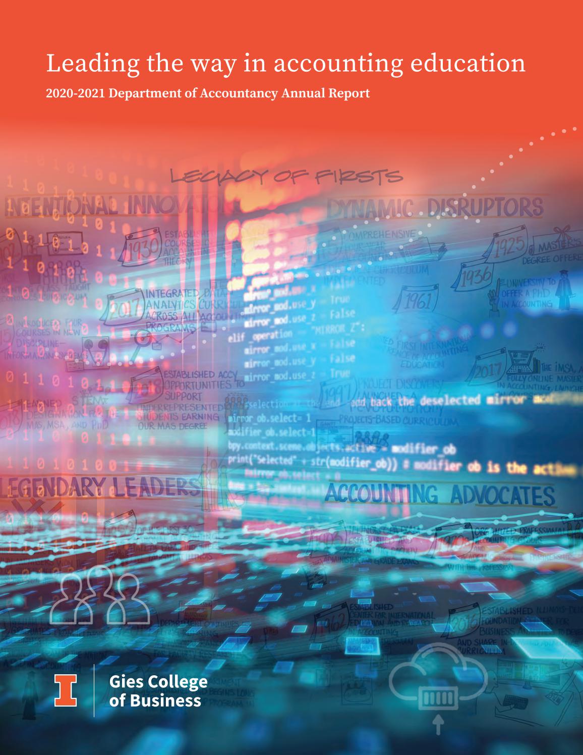Gies Department of Accountancy Annual Report 2020-2021 by Gies College ...